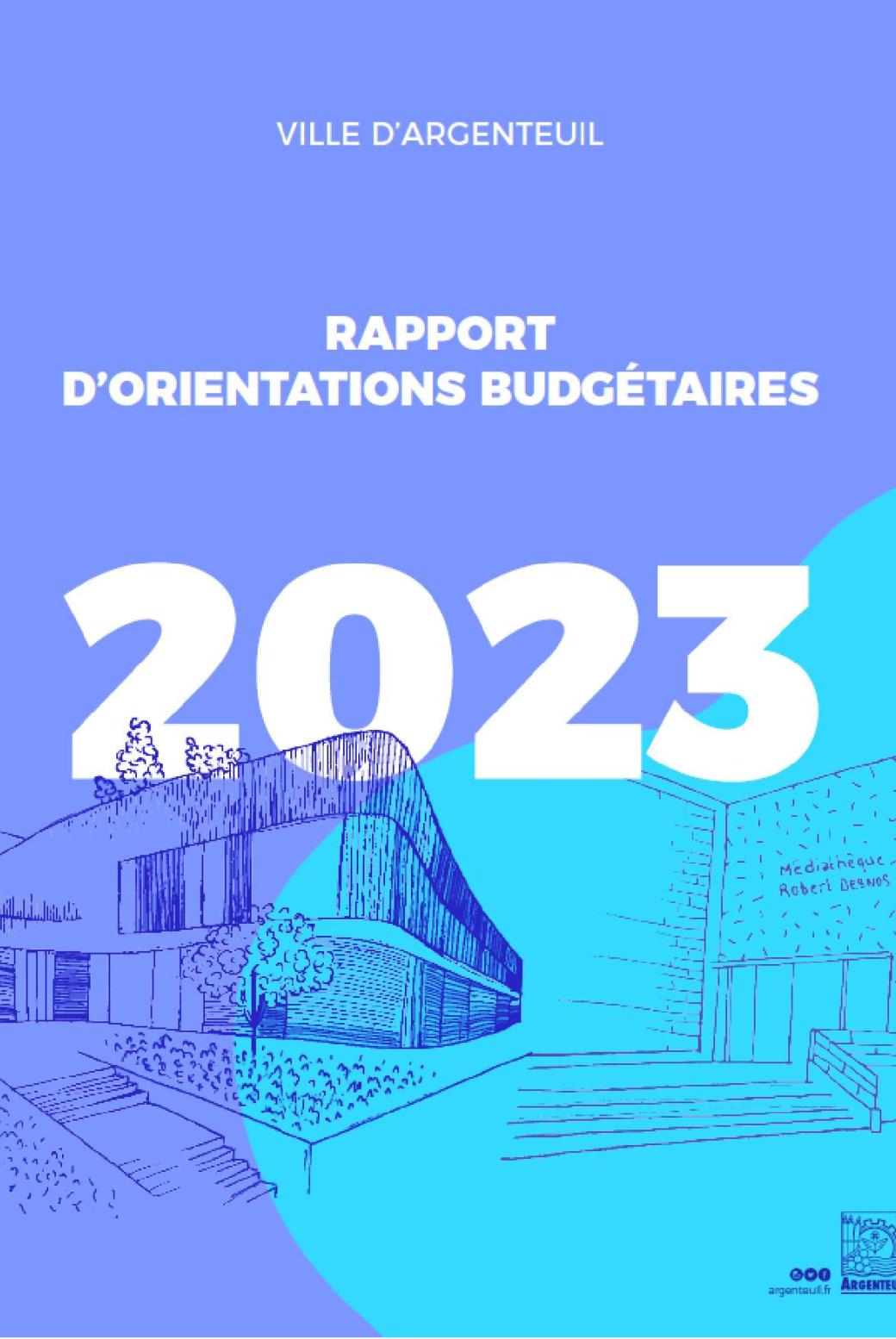Rapport d'orientations budgétaires 2023 | Site de la ville d’Argenteuil