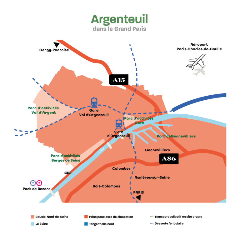 Argenteuil dans le Grand Paris : les axes de circulation | Site de la ...