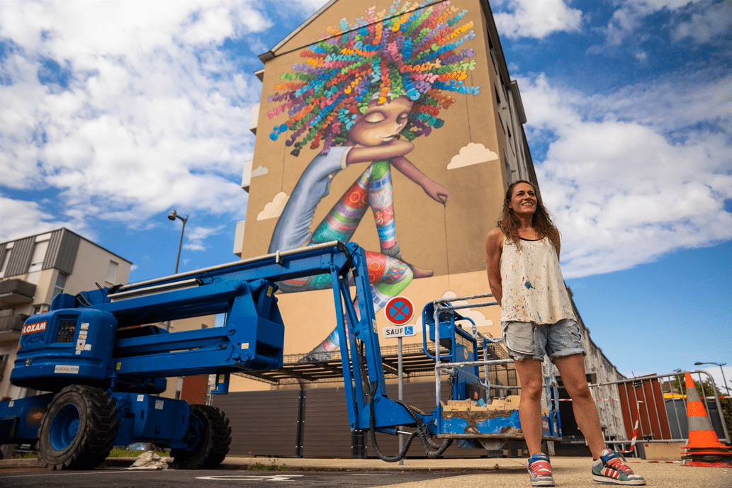 La graffeuse Vinie Graffiti à Argenteuil | Site de la ville d’Argenteuil